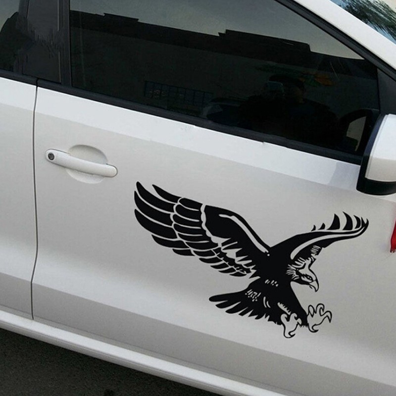 Fashion Eagle Car Stickers Auto Door Hood Cover Sticker Car Styling ...