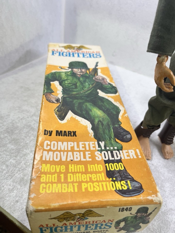 Marx All American Fighter Buddy Charlie W/ Original Box Johnny West | eBay