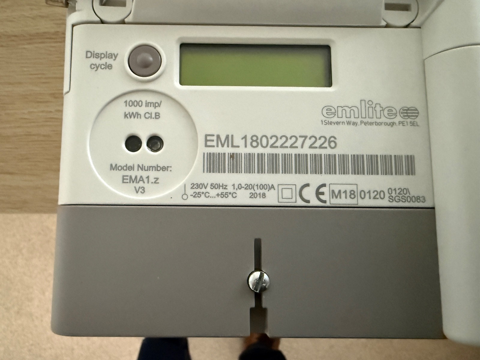 Emlite Electric Digital £1/£2 Operated Dual Coin Prepayment 100A Meter ...