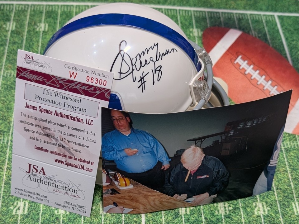 Sonny Jurgensen Signed Duke Mini Helmet JSA | eBay