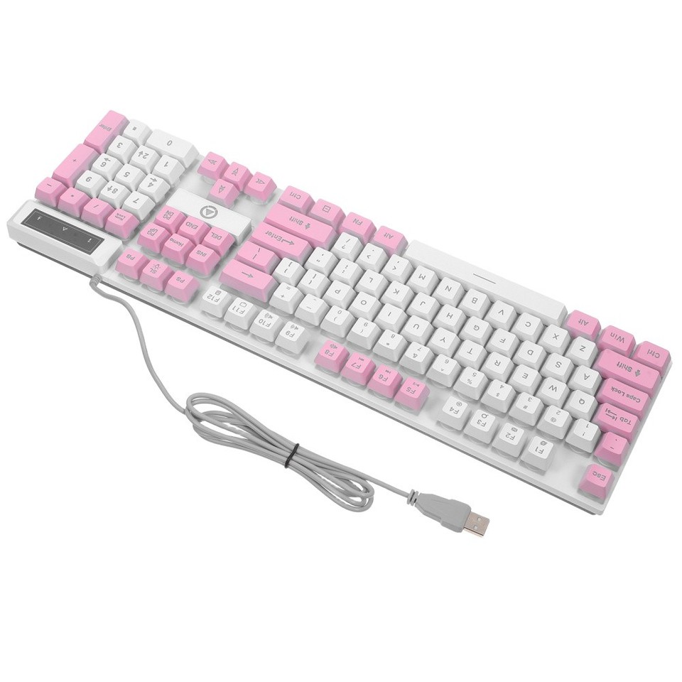 Led Gaming Keyboard Computer Full Size Mechanical Keyboards Ergonomic ...