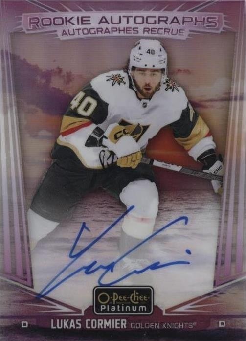2024-25 O-Pee-Chee Platinum - Rookie Autographs Lukas Cormier #R-LC ...