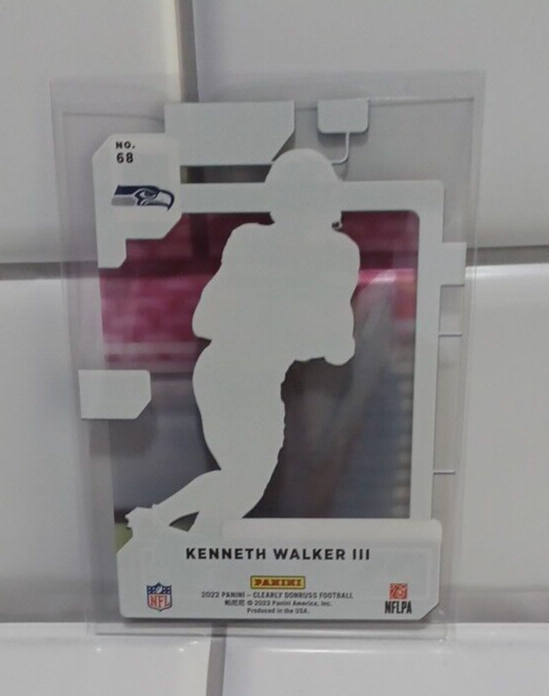 2022 Clearly Donruss Kenneth Walker lll Seattle Seahawks #68 Rated ...