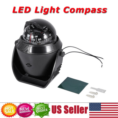 Compasses - Boat Marine Electronic Lighted Led Compass