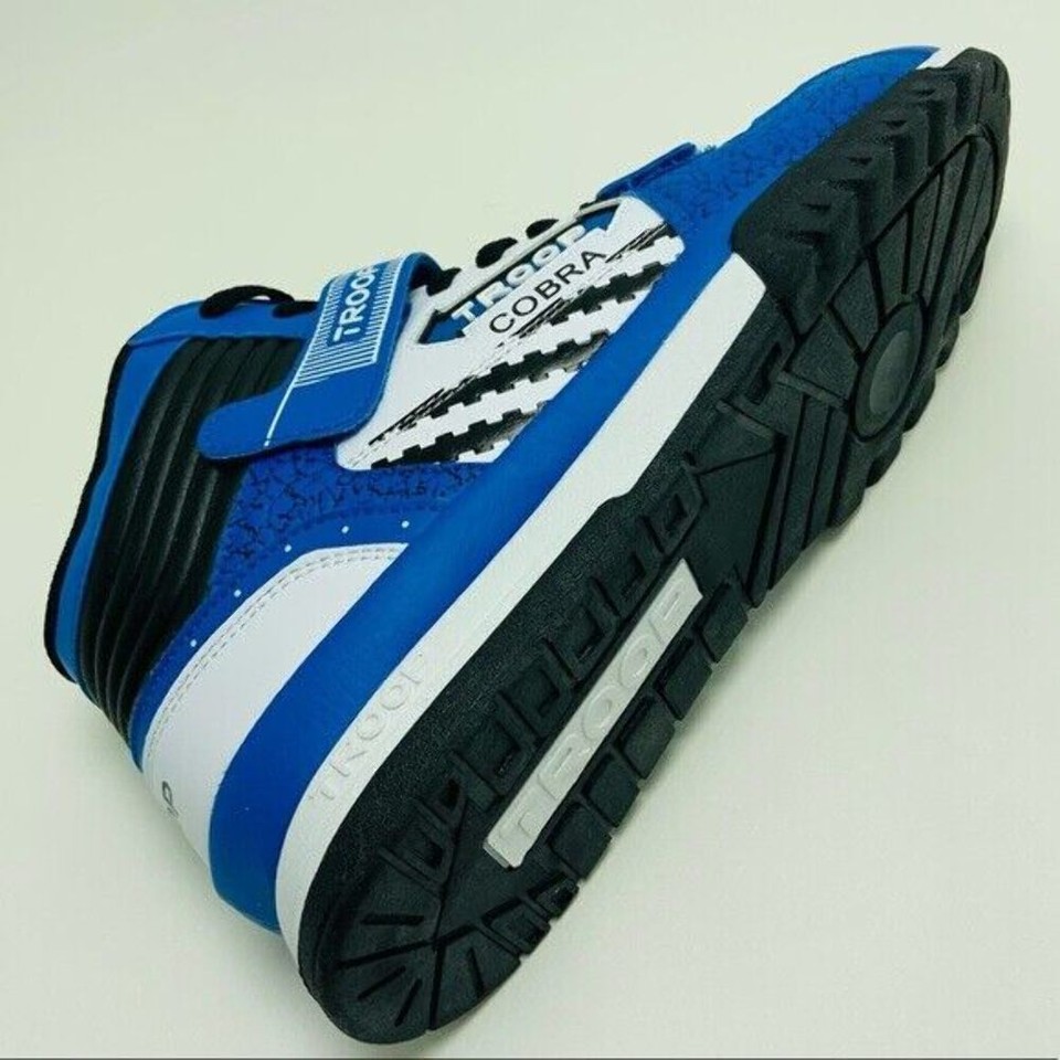 Men's Troop Cobra Blue | White | Black High-Top Sneakers NWT | eBay
