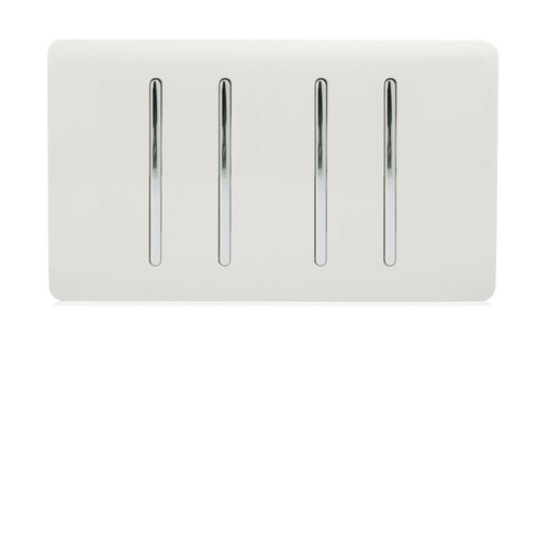 Trendi Switch Ice White Designer Light Switches Plug Sockets Fused ...