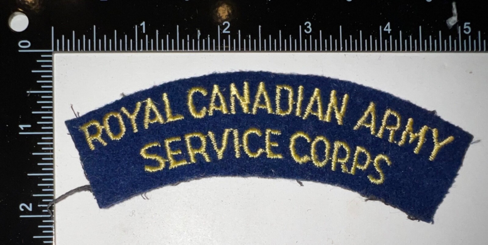 WWII Canada Canadian Army Royal Service Corps Patch Title Sign Flash | eBay