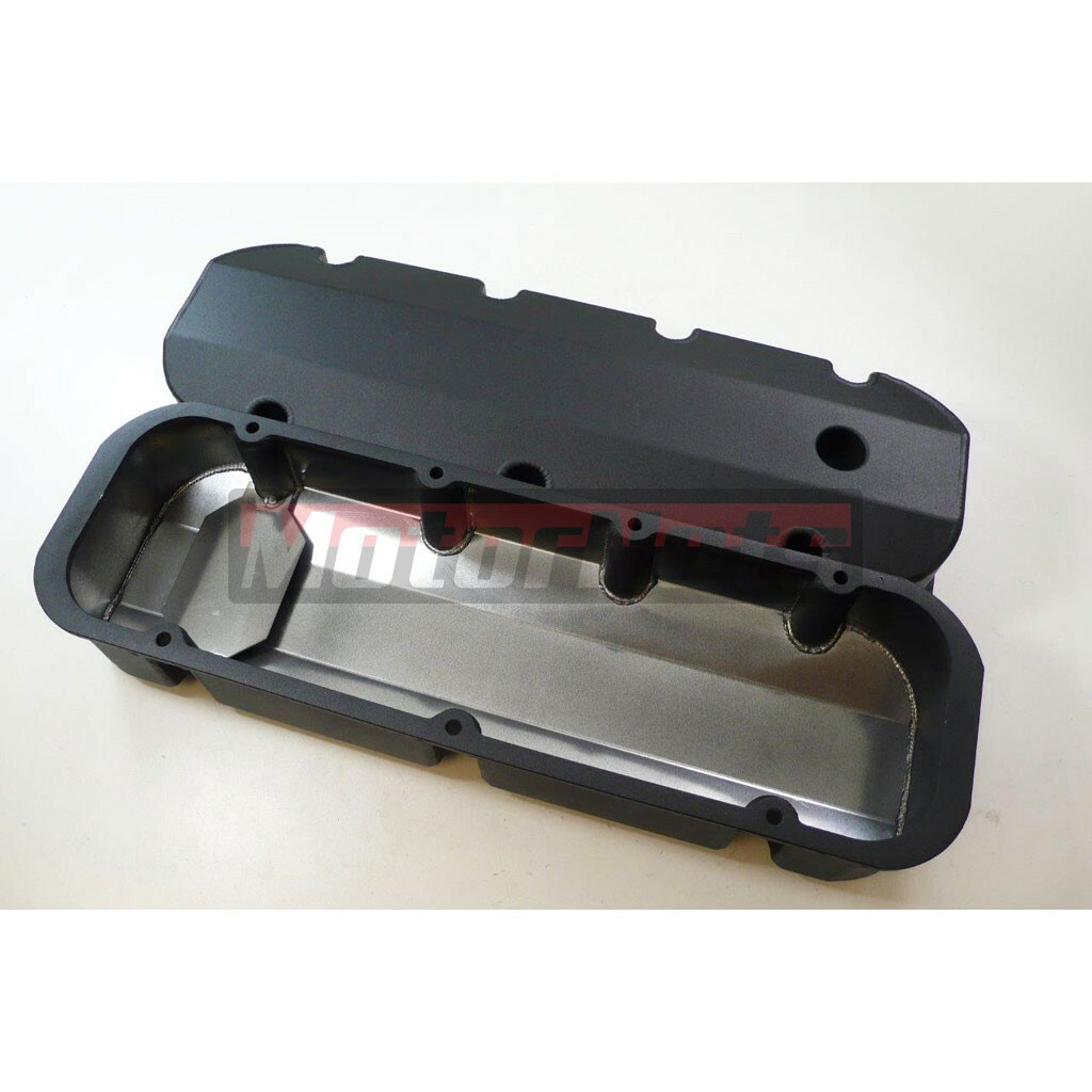 Fabricated Black Aluminum Big Block Chevy BBC Tall Valve Covers 396 427 ...