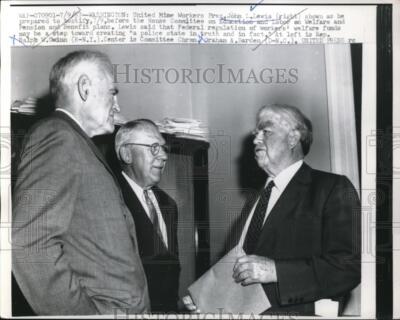 1957 Press Photo Ralph Gwinn Graham Barden and John Lewis of United ...