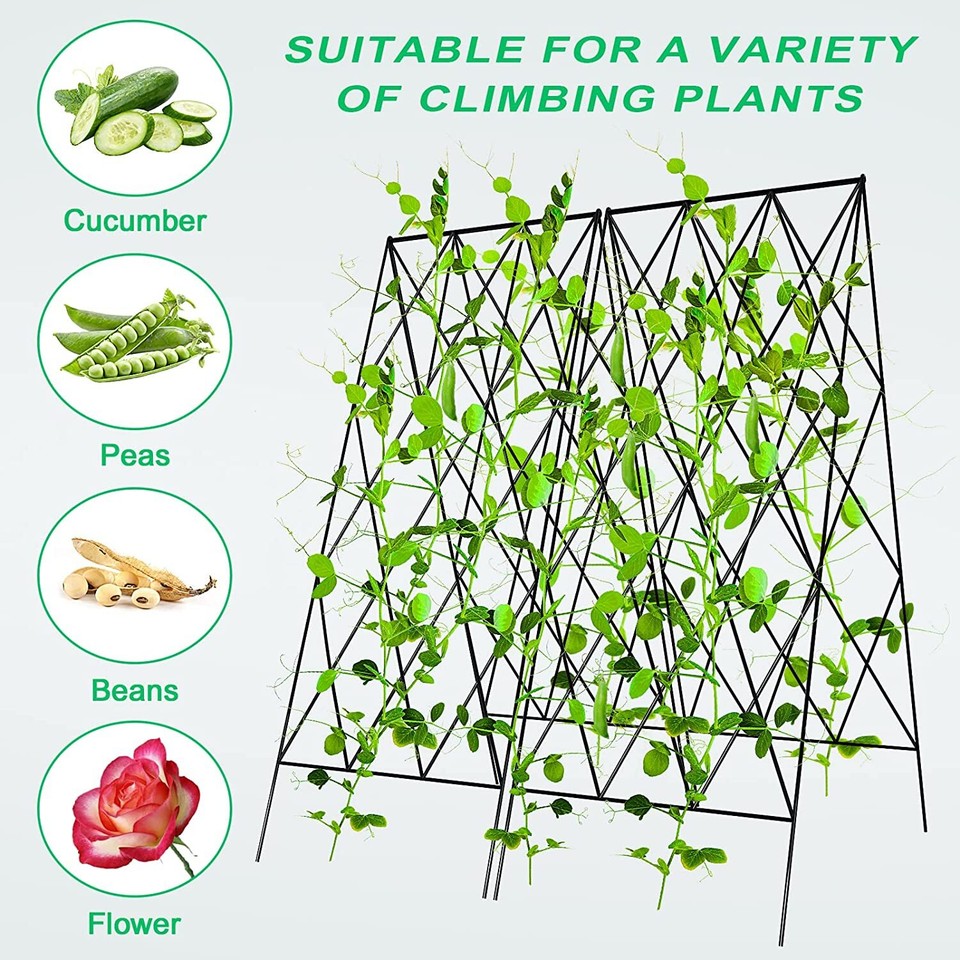 A-Frame Garden Cucumber Trellis Garden Trelli for Climbing Plant ...