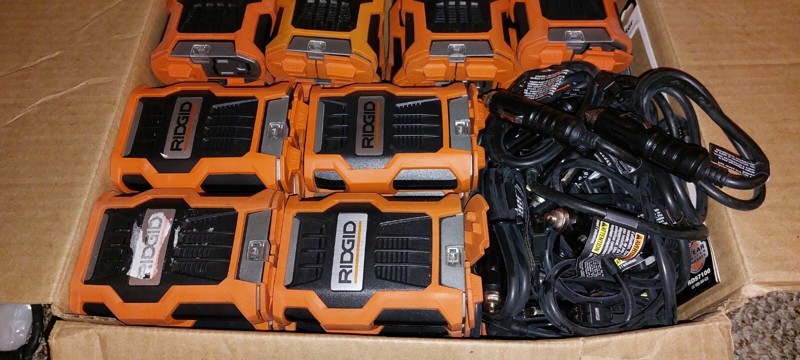 RIDGID RD97100 100W Car Van Truck Power Inverter Complete With CORD ...