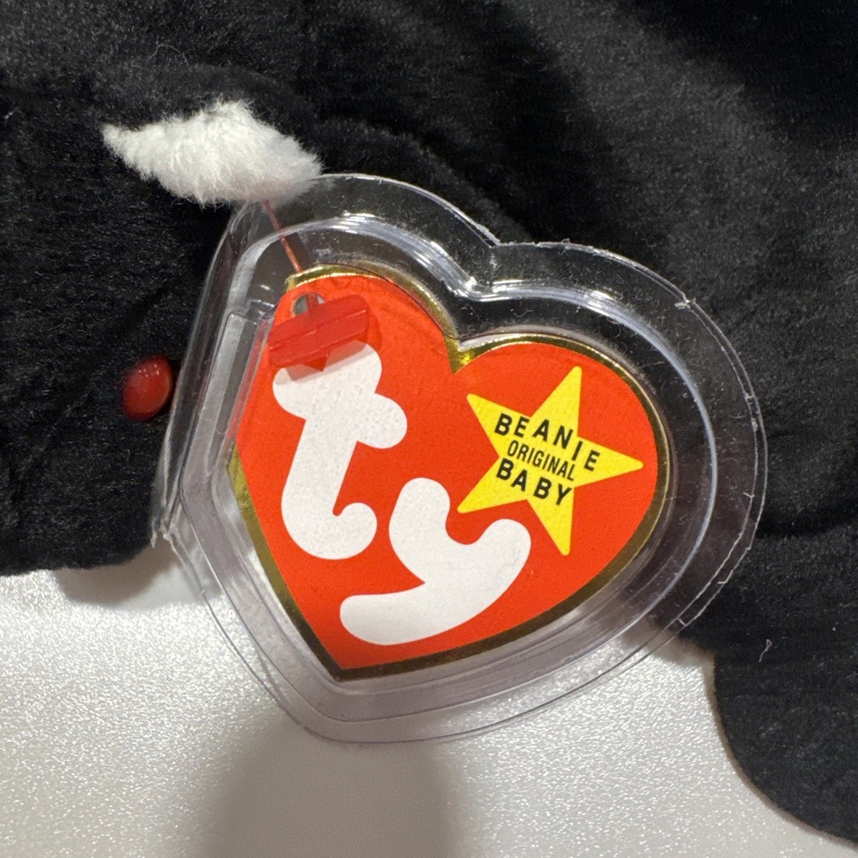 TY Beanie Babies 1995 Bat Radar #4091 RareRetired Tag Errors PVC Mint ...