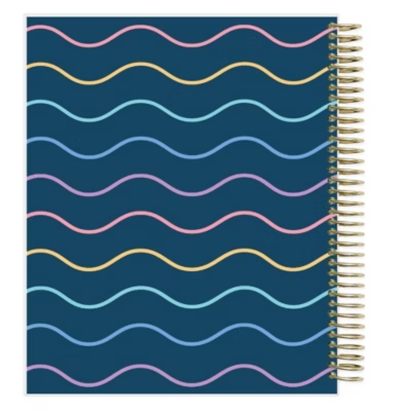 Blue Sky 2025-2026 Planner: 7x9", Spiral, Lynnie Navy Waves | eBay