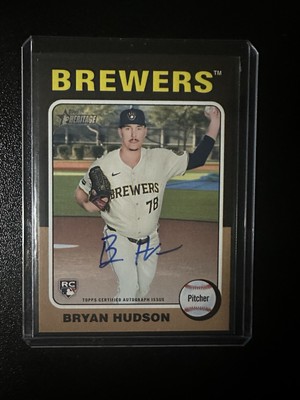 2024 Topps Heritage High Number Bryan Hudson RC “Real One” On Card Auto ...