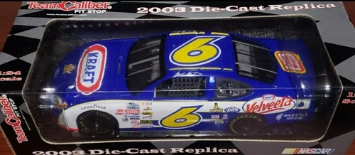 NASCAR RACING MARK MARTIN TEAM CALIBER KRAFT VELVEETA #6 1/24 DIECAST ...