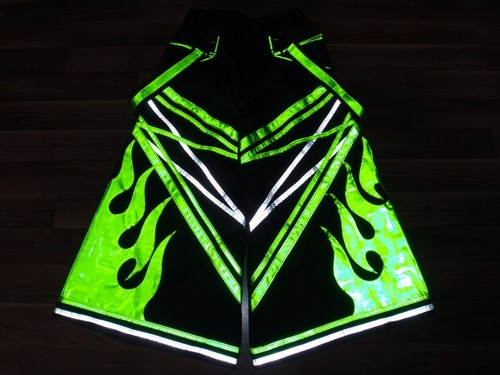 Heatwave phat pants rave gear reflective dance wear hardstyle reflector ...