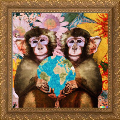 World Class Monkeys Ornate Art Unique, Vintage, Modern Art pieces | eBay
