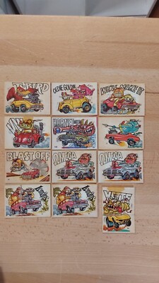 1970 lot of 12 Donruss Odder Odd Rods Vintage Bubble Gum Trading Card ...