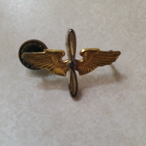 Rare WWII Military Pin Pilot Cadet Wings and Propeller - 1.25" | eBay