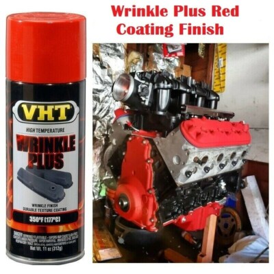 Satin Wrinkle Red Paint Engine Coating Valve Cover Winkle Texture Spray ...