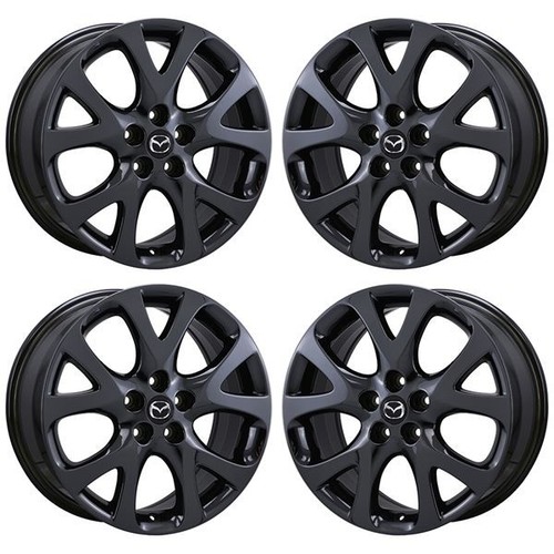 18" MAZDA 6 PVD BLACK CHROME WHEELS-C RIMS FACTORY OEM 64919 EXCHANGE ...