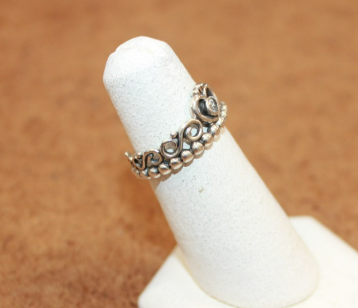 Pandora Sterling Silver "My Princess" CZ Tiara Ring SZ 4.75 #190880CZ ...