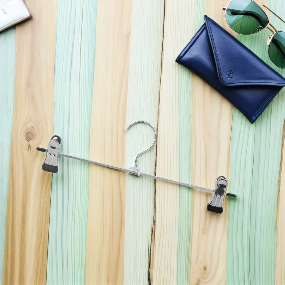 10 20 40 x Kids Coat Hangers with Clips Strong Metal Clothes Trousers ...