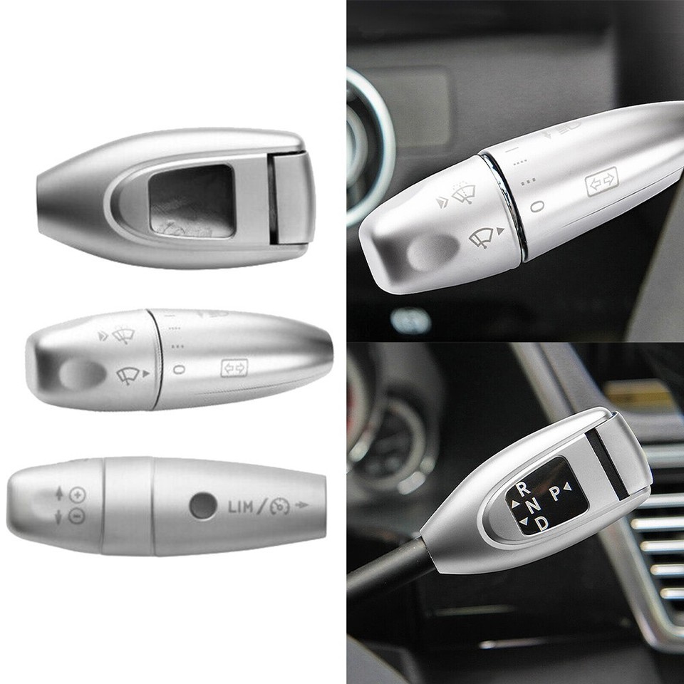 Silver ABS Plastic Wiper Shift Lever Cover for Mercedes S Class W221 ...