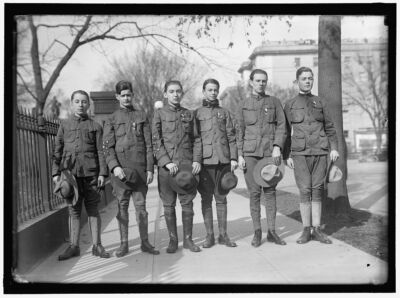 8" x 10" Photo Boy Scouts Clinton Allard, Edward Pardee, Edward Sheiry ...