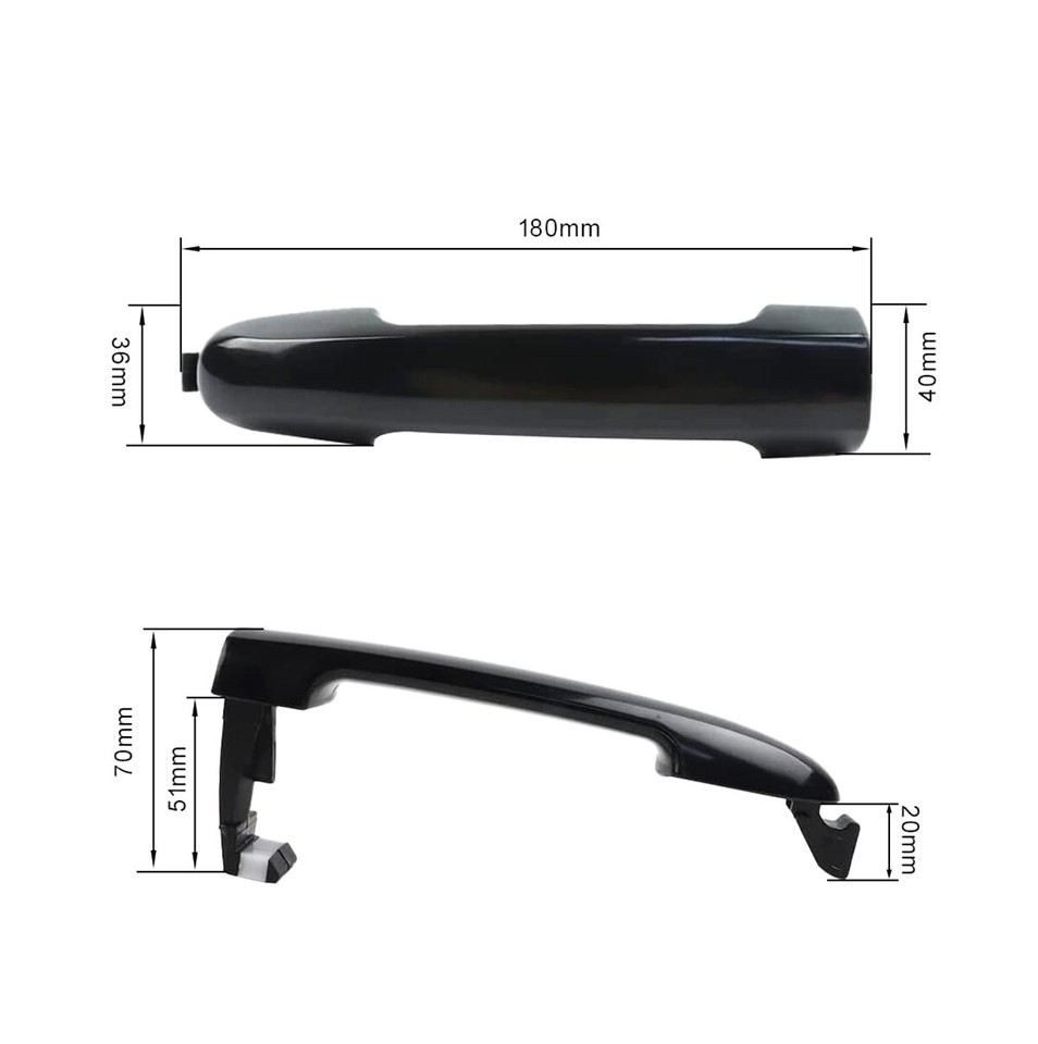 Exterior Door Handle 82651-3K000 Right for Hyundai Sonata Front Rear ...