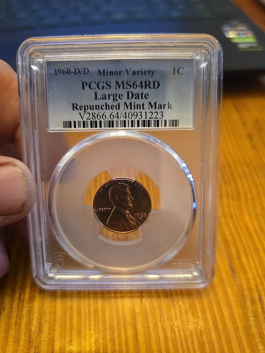 1960 D/D PCGS Ms64 Rd Large Date Repunched Mint Mark 1 Cent *ERROR* | eBay