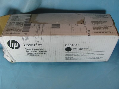 GENUINE HP 12A Black Toner Cartridge (HP Q2612AC) FREE SHIPPING - OPEN ...