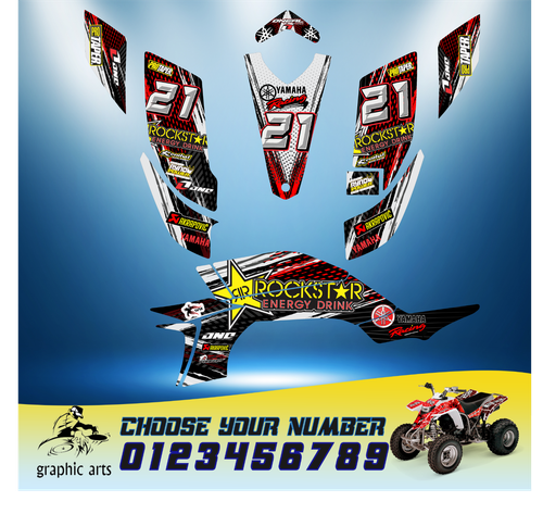 Graphics YFZ 450 2003 2004 2005 2006 2007 2008 Yamaha sticker kit | eBay UK