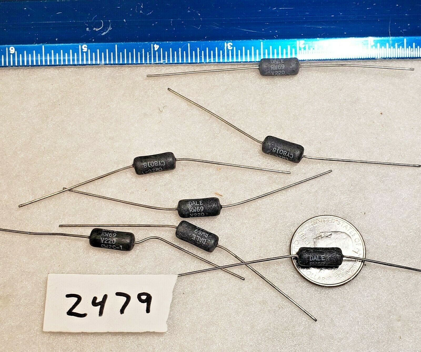 (7) New! Dale RW69V220F 22 Ohm 3 Watt 1% 20ppm/C Power Resistor | eBay