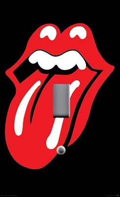 ROLLING STONES MICK JAGGER LIPS MUSIC Image Light Switch Wall Plate ...