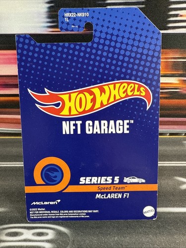 Hot Wheels NFTG Garage Series 5 Premium McLaren F1 *Less Than 2500* | eBay