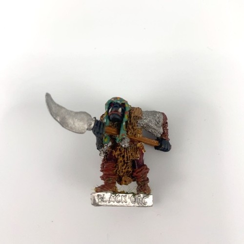 X1 Classic Black Orc Metal With Halberd Metal Warhammer FB | P-00DIV | eBay