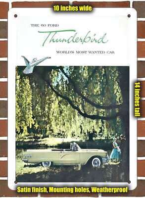 Metal Sign - 1960 Ford Thunderbird (Sign Variant #1) | eBay