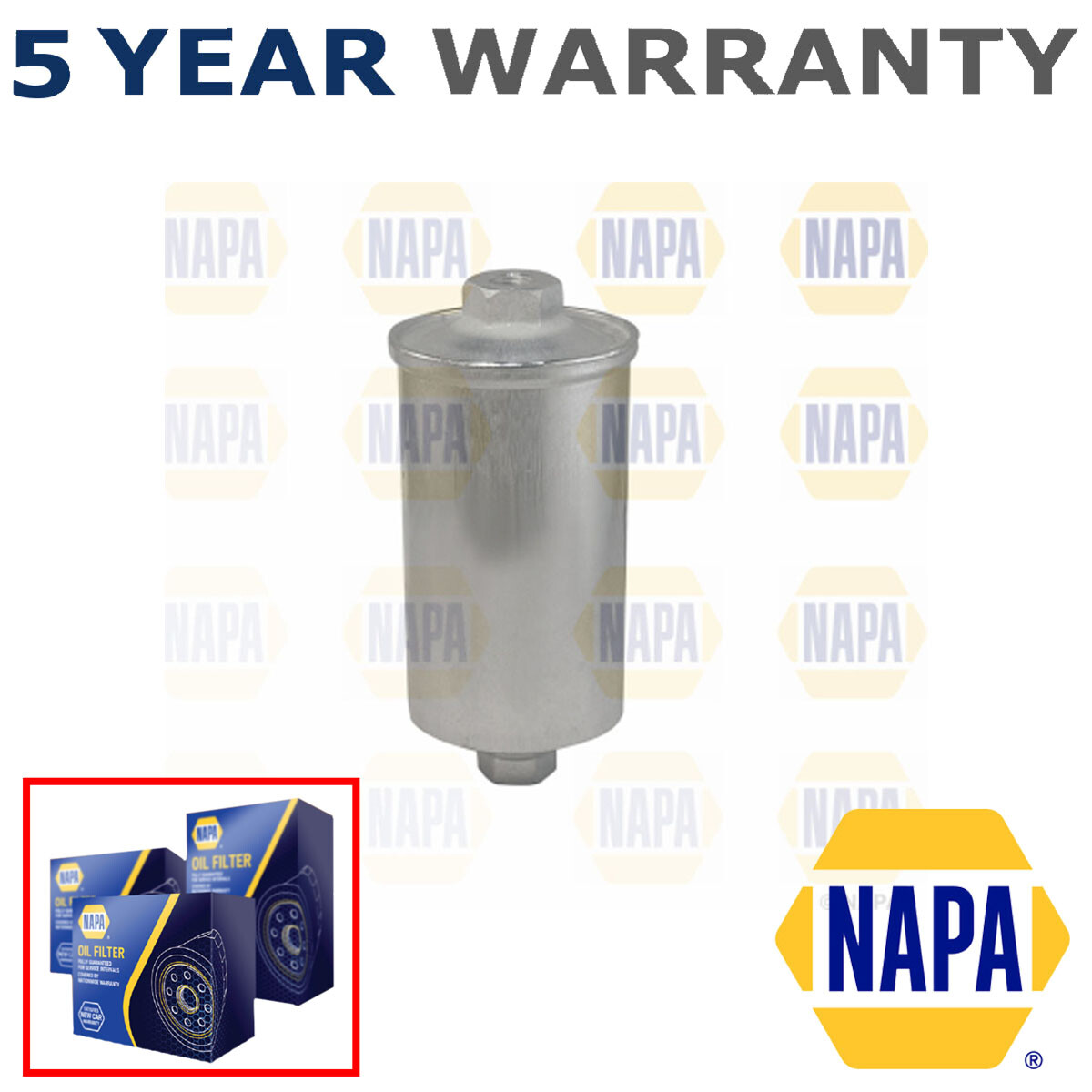 NAPA Fuel Filter Fits Ford Capri Porsche 924 Lancia Delta VW Golf Fiat ...
