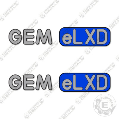 Fits Gem ELXD Decal Kit Utility Vehicle - 7 YEAR OUTDOOR 3M VINYL! | eBay
