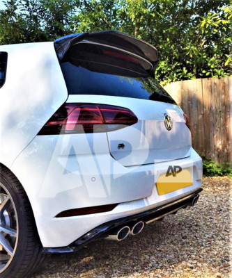 VW Golf R GTD GTI Aspec Style Gloss Black Boot Spoiler MK7 MK7.5 UK ...