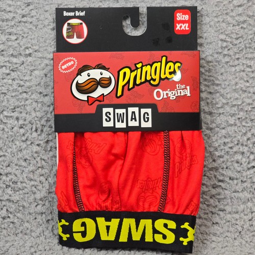 SWAG Pringles Briefs MENS EXTRA LARGE RED BLACK UNDERWEAR FUNNY CHIPS ...