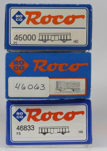 3 Roco HO #46000 Series Italian FS Boxcars, LN/BX | eBay