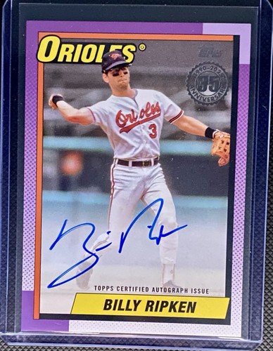 2025 Topps Series 1 Billy Ripken 1990 Topps 35th Anniversary On-Card ...