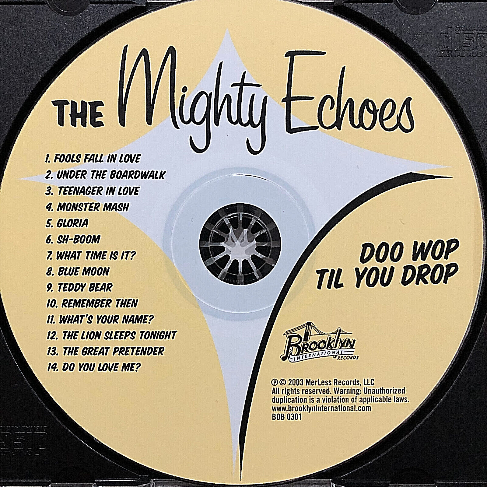 The Mighty Echoes: Doo Wop Til You Drop - a cappella - 14 track CD ...