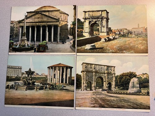 Antique Ancient Roman Architecture Four (4) Lithograph Prints 1910 | eBay
