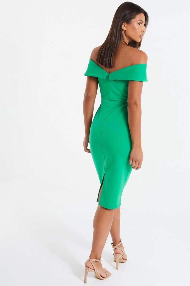 Bottle Green Bardot Dress Quiz Online Head Hesge Ch