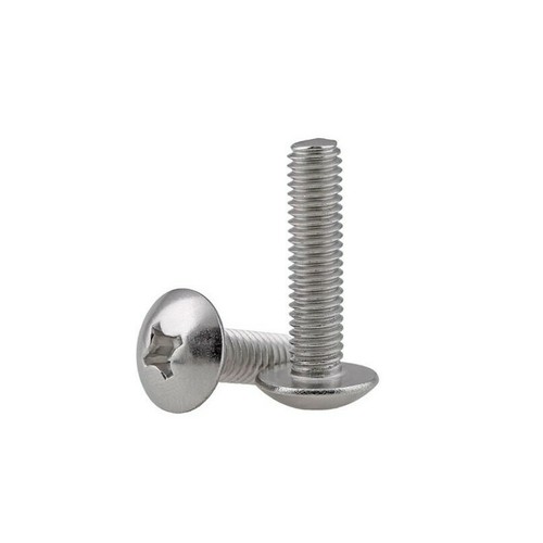 M2 M2.5~M8 304 Stainless steel big flat head screw cross half round ...