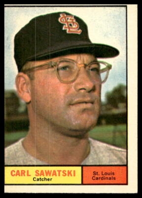 1961 Topps #198 Carl Sawatski St. Louis Cardinals VG-VGEX (MC) | eBay