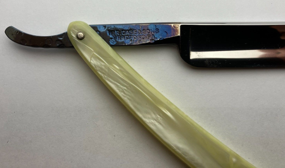 NOS Blue Tang Case's Ace un-altered Straight Razor Bradford, PA USA ...